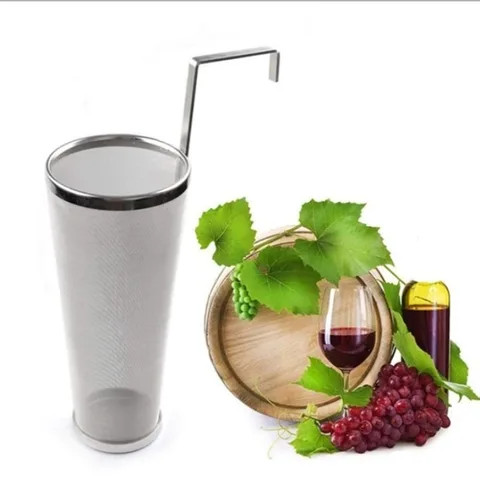 Buy New Stainless Steel Beer Hop Bucket Strainer Round Hole Metal Mesh ...