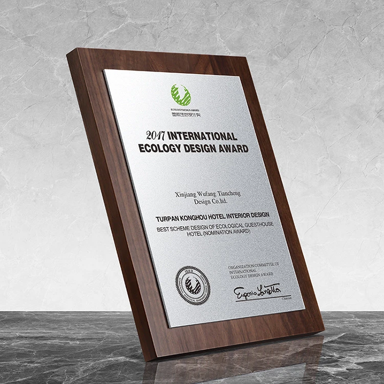 Buy Professional Customised Wooden Certificate Plaques Custom Award ...