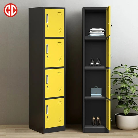 Buy Ropero Armario Storage Steel 4 Door Single Clothing Locker/wardrobe ...