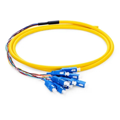 Buy Sc Upc 12 Fibers Single Mode 0.9mm Color-coded Fiber Optic Pigtail ...