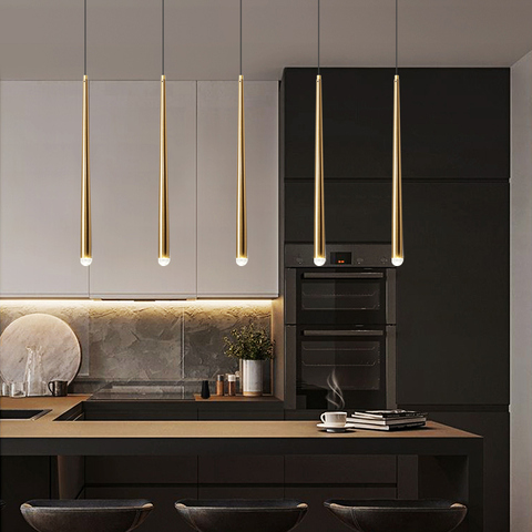 Buy Simple Gold Color Hanging Light Dining Room Stair Chandelier ...