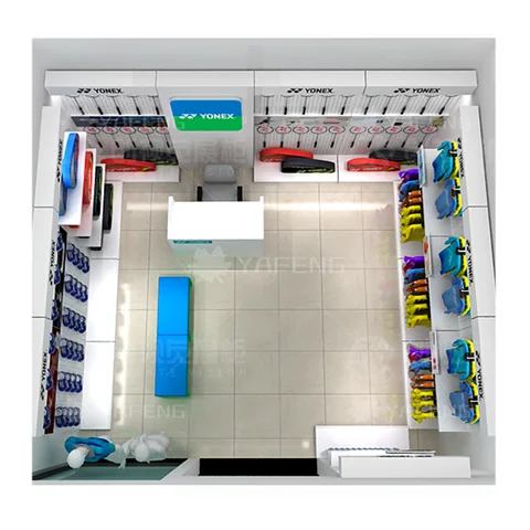 Buy Sports Goods Tennis Display Case Iron Paint Led Light Advertising ...