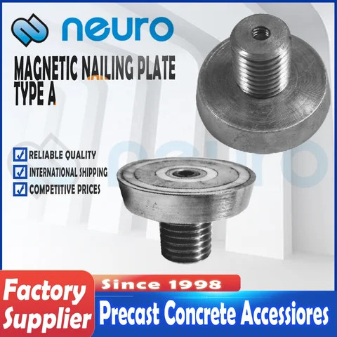 Buy Strong Pull Force D55 D70 Magnet Plate Round For Precast Building ...