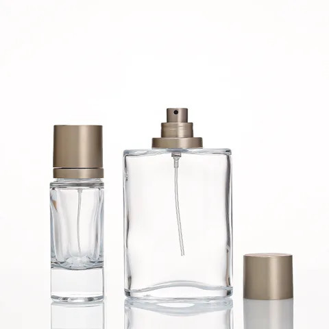 Buy Transparent Clear Glass Bottle Refillable Empty Perfume Glass ...