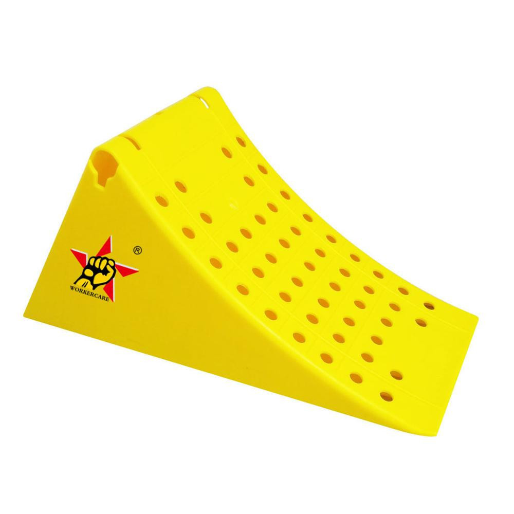Buy Truck Wheel Chock Large Yellow Plastic Wheel Chock As Per Din 76051 ...
