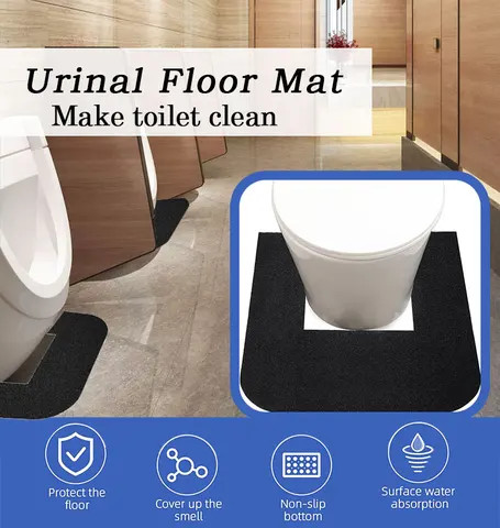 Buy U-shaped Edge Urine Floor Mat Bathroom Foot Pedal Anti Slip Water ...
