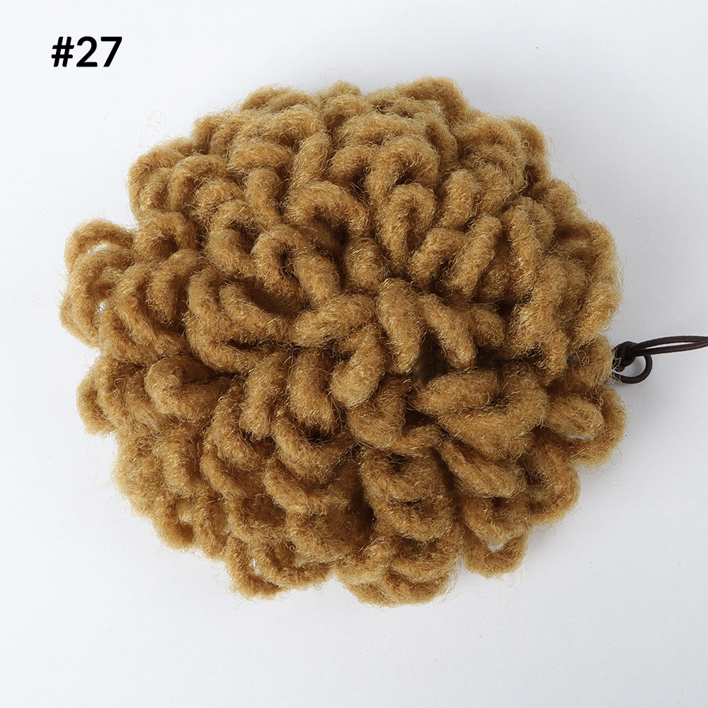 Buy Vast Dreadlock Bun Afro High Puff Drawstring Ponytail Wig Synthetic ...