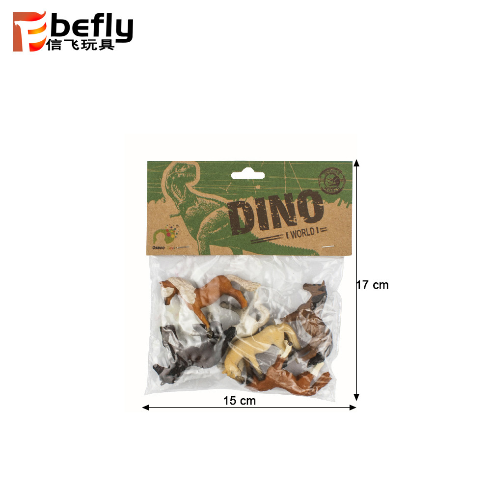 Buy Vivid Farm Animal Model Small Plastic Horse Toys Figures from ...