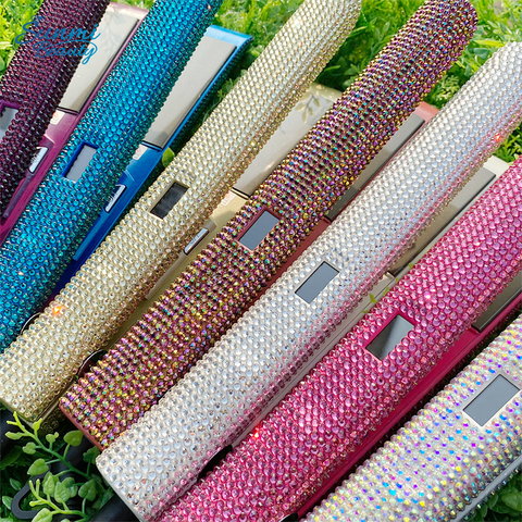 Buy Wholesale Lcd Display Diamond Flat Irons Crystal,professional Hair ...