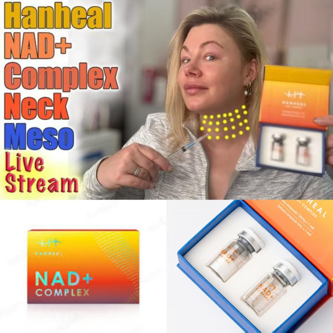 Buy 2025 Hydration Lmprovement Hanheal Nad+ Complex Antioxidant Inflammation Control Filler from ...