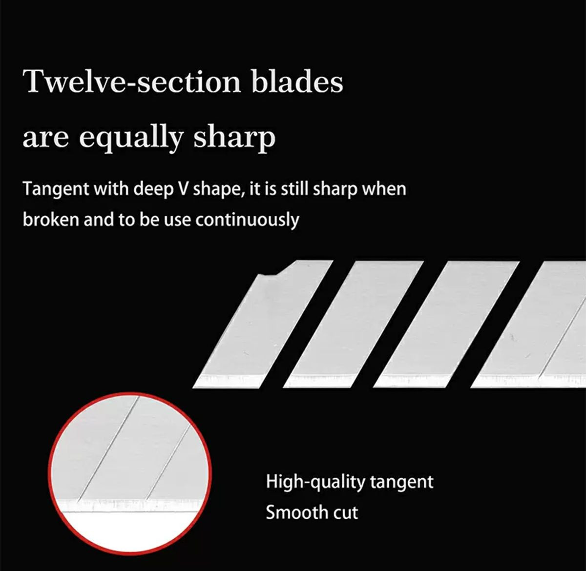 Buy 9mm Snap Off Box Cutter Blade Sk2 High Carbon Steel 60 Degrees ...