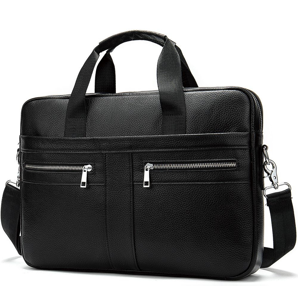 Buy Men's Briefcase Leather Men's Business Bag 14 "computer Bag Men's ...