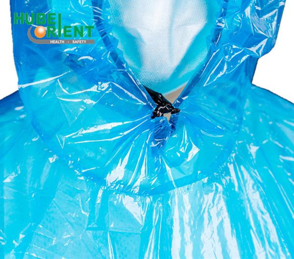 Buy Disposable Waterproof Pe Plastic Poncho Hooded Raincoat from Ammex ...