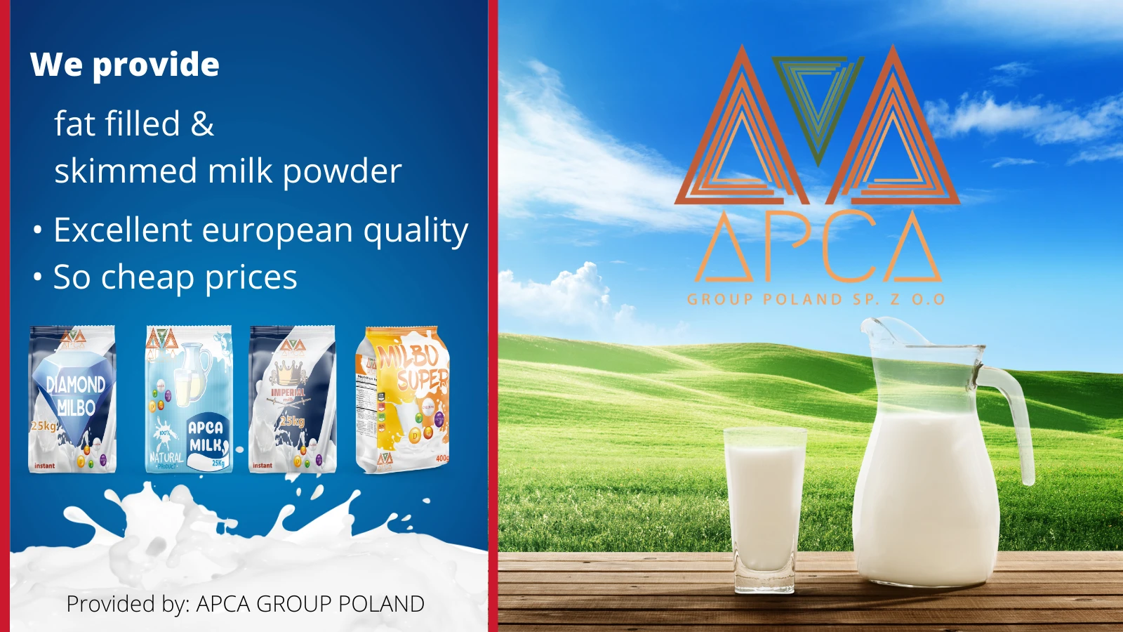 Buy We Provide And Export Milk Powder : High European Quality & Low ...
