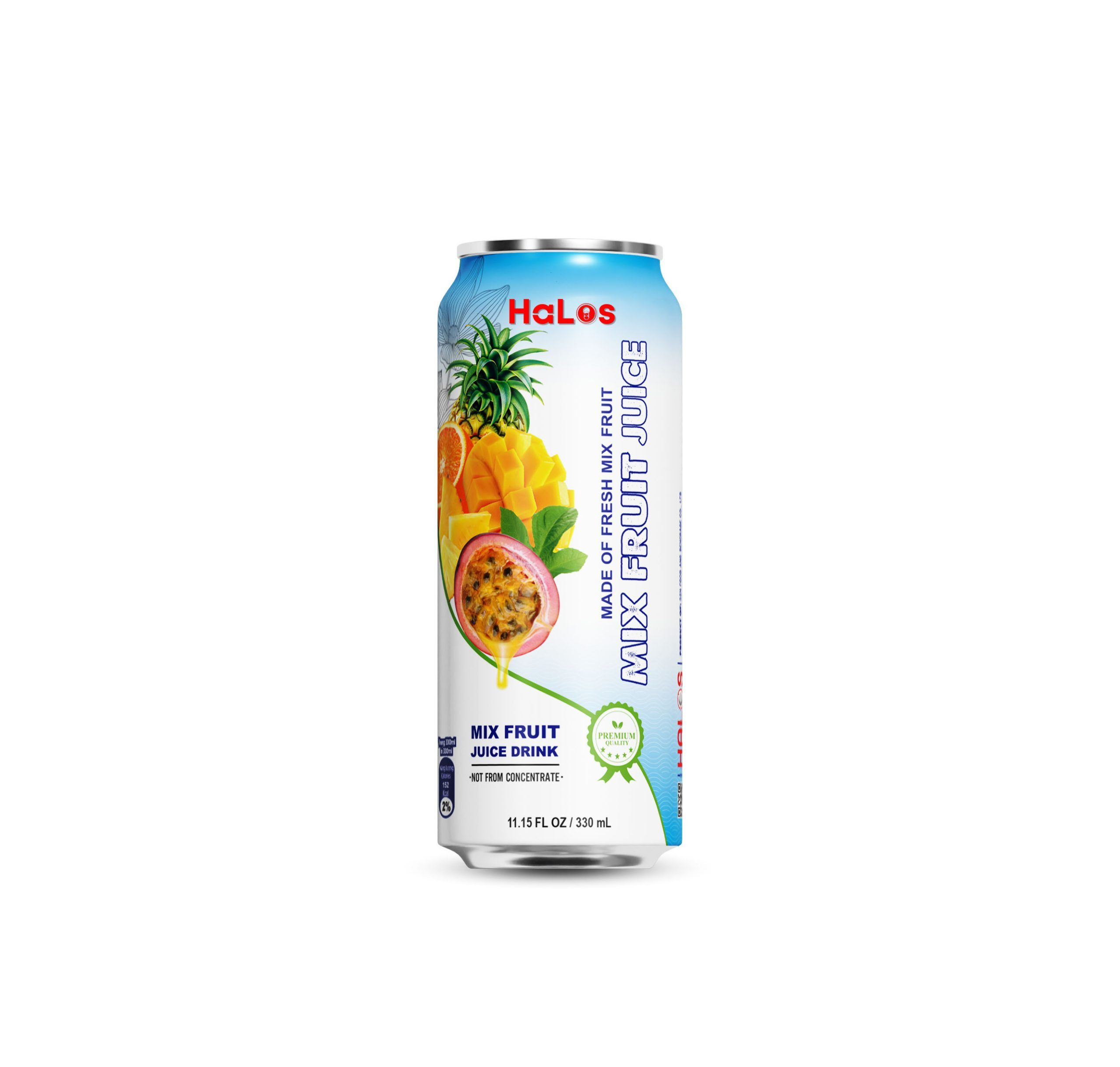 Buy Halos Cocktail Fruit Juice Packing 330ml Sleek Can from HALOS FOOD ...