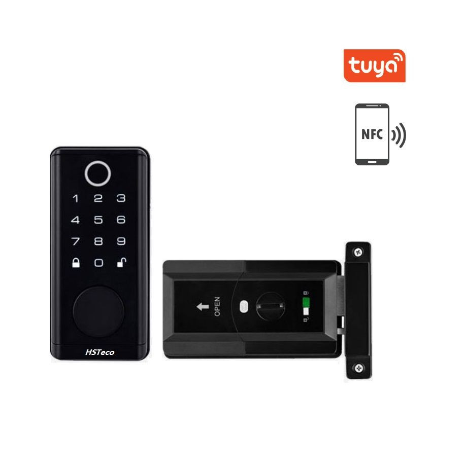 Buy Tuya Fingerprint Door Lock Nfc Smart Lock Office Home Digital Lock ...