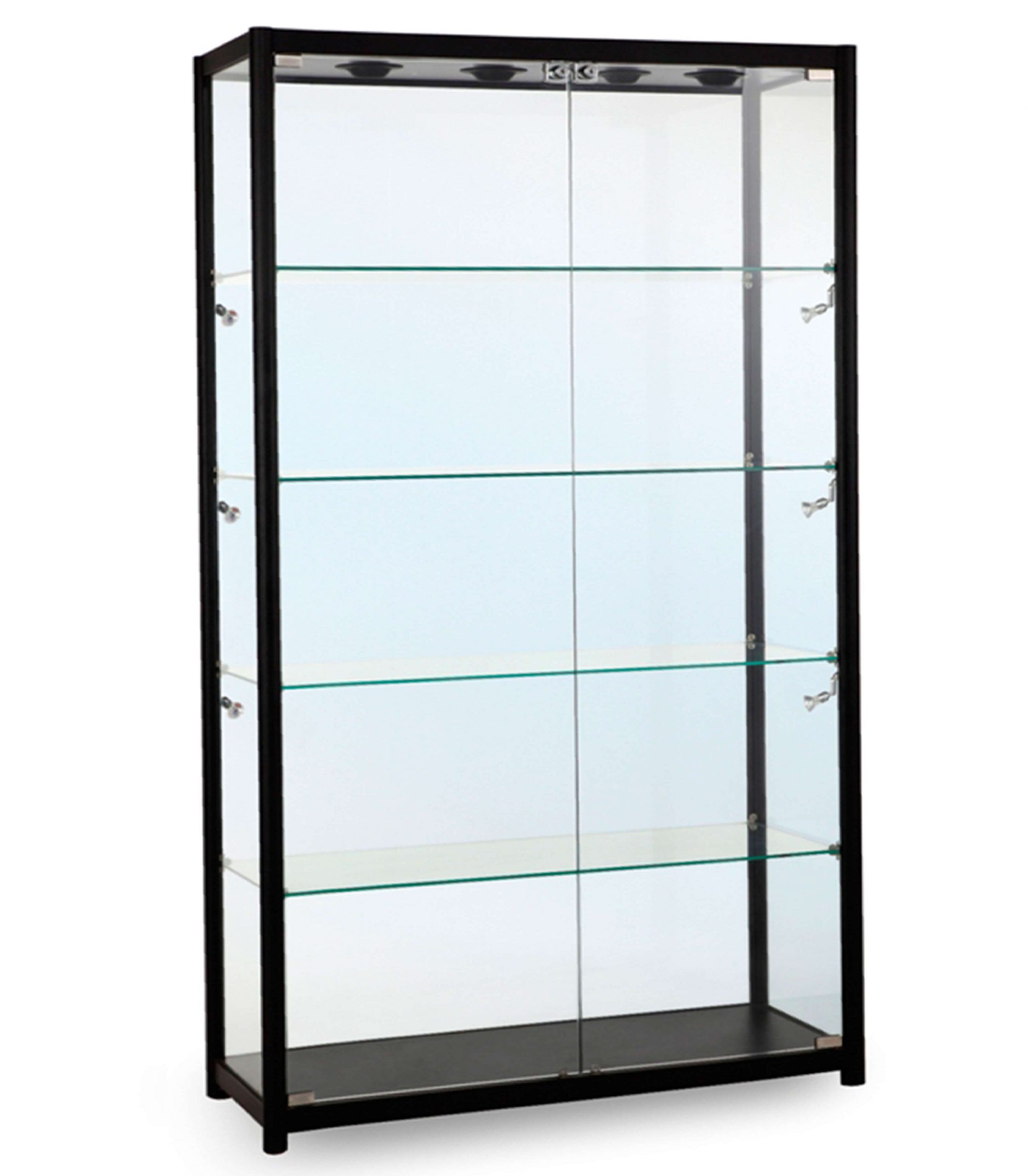 Buy Retail Display Glass Display Cabinet With Led Lighting And ...