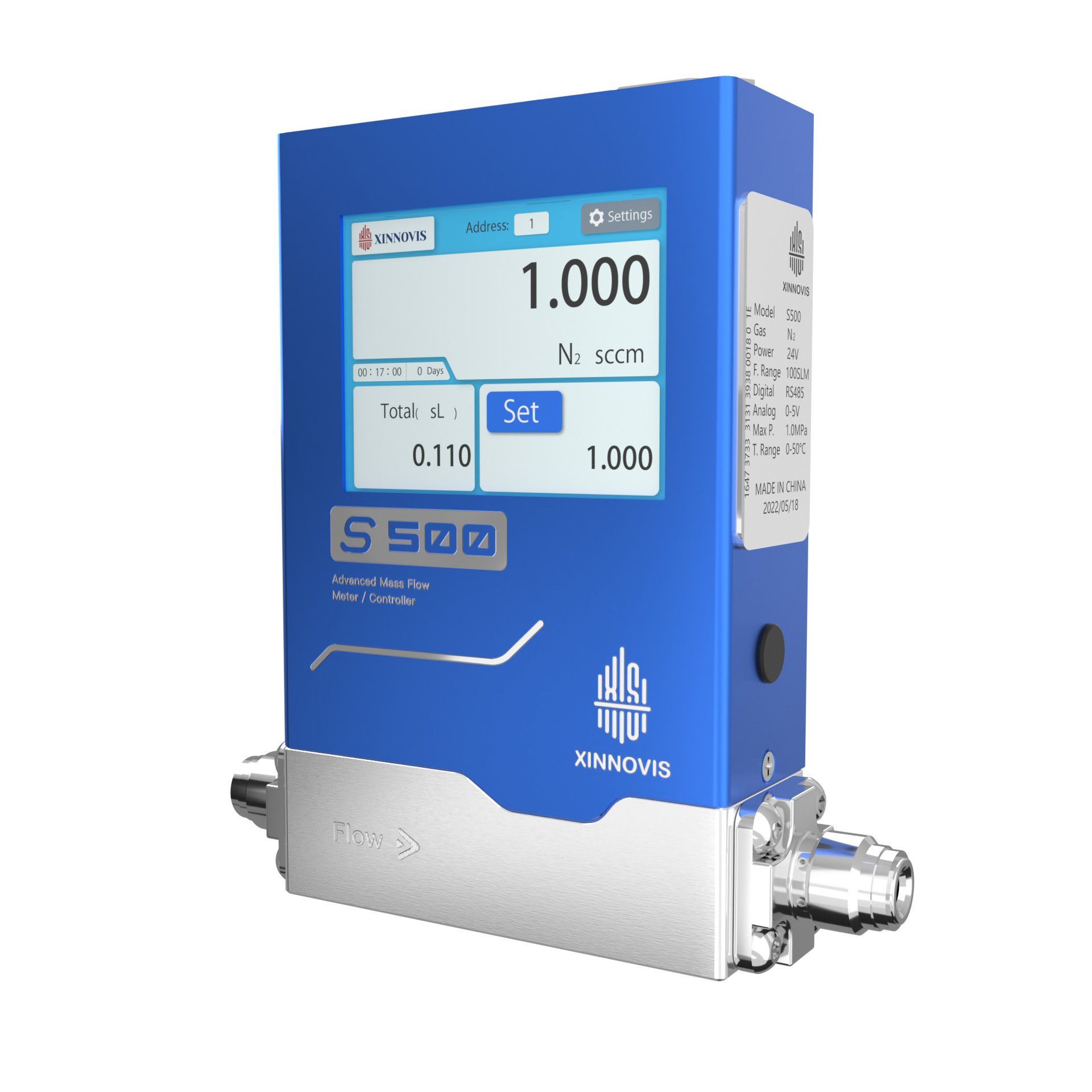 Buy S500 Gas Mass Flow Controller from Qingdao Xinnovis Microsystem ...