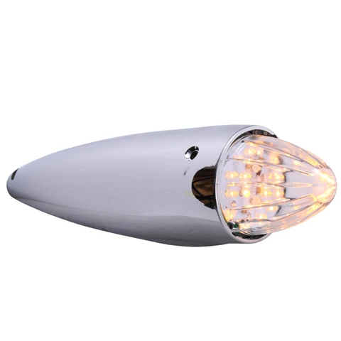 Buy 12v Universal Dome Amber Waterproof Ip67 19 Led Cab Roof Marker ...