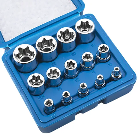 Buy 14 Car Repair Tool Box And Ratchet Wrench Socket Set Ratcheting ...