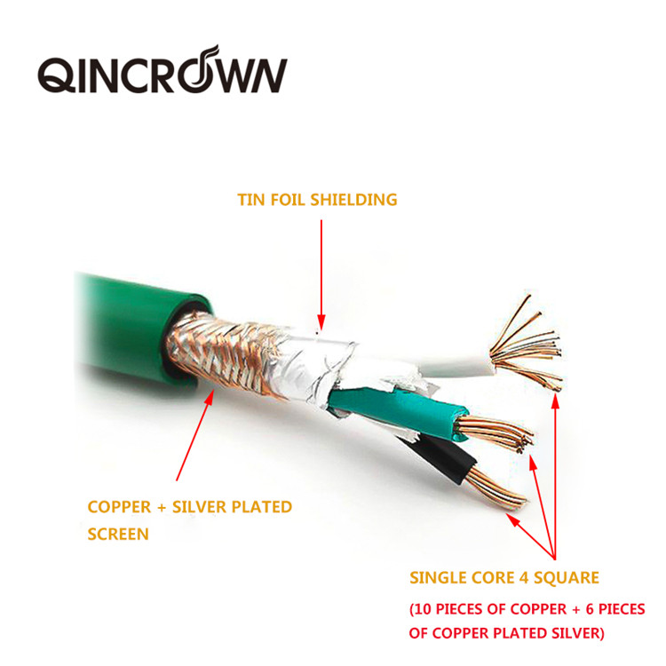 Buy 2328 Power Line Hifi Power Cord With Eu Plug Ac Cable Line Audio ...