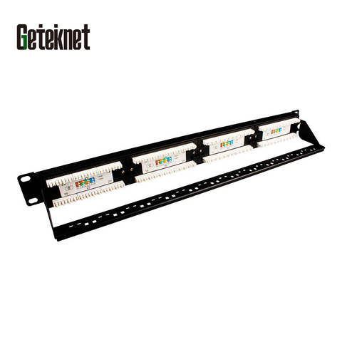 Buy 24 25 50 Port Rj11 Telephone Patch Panel from Ningbo Geteknet ...