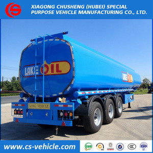 Buy 3 Axle Inner Epoxy Coated 42cbm 42m3 42000l Fuel Tank Trailer from ...