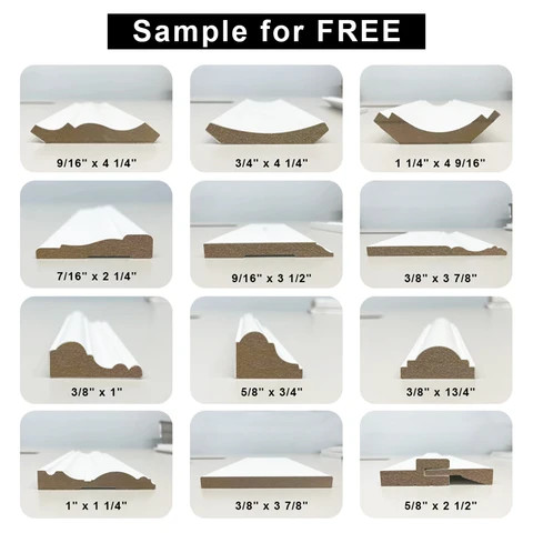 Buy 5 Inch Custom Modern White Primed Wood Waterproof Pine Baseboard ...