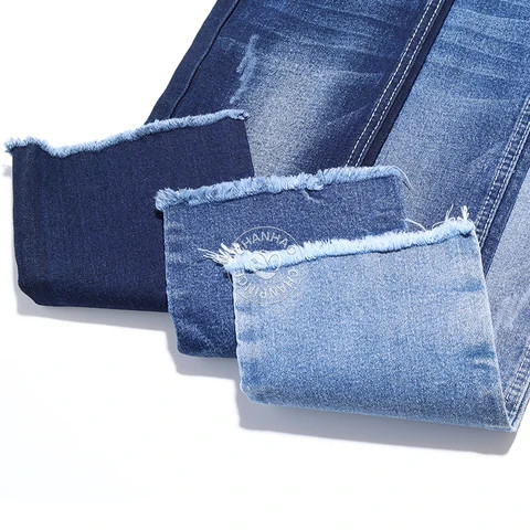 Buy Blue Right Twill 85%cotton Stretch Denim Fabric For Jeans 10.9oz ...