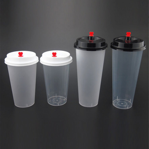 Buy Bubble Tea Cups 360ml 500ml 700ml Pp Injection Cup Custom Printing Logo Take Away Plastic ...