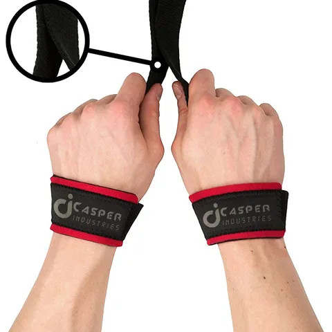 Buy Cotton Lifting Straps With Soft Neoprene Padded For Weightlifting ...