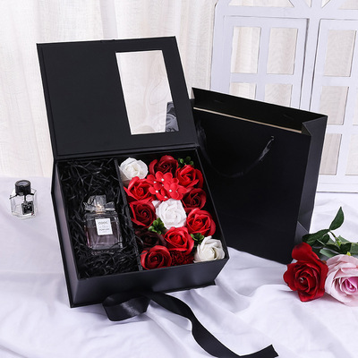 Buy Custom Rose Flower Gift Box Preserved Flower Box Packaging ...