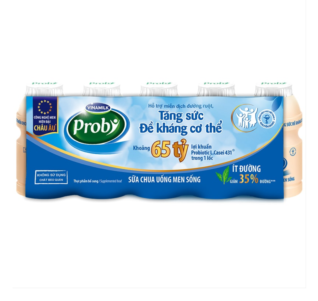 Buy Drinking Yogurt - Vinamilk - Probi Yogurt - Less Sugar Flavor ...