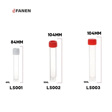 Buy Fanen 10ml Sample Tube With Screw Cap For Liquid Transfer Self ...