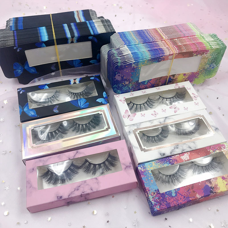 Buy Free Sample 3d Vegan Silk Lashes Wispy 20mm Mink Eyelash Natural 3d ...