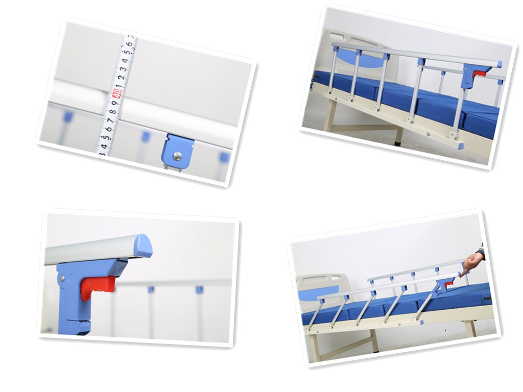 Buy Good Quality Hospital Bed Aluminium Alloy Folding Side Rail Abs ...
