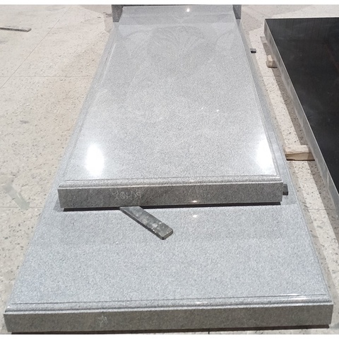 Buy Graveyard Grey Granite Custom Single Grave Stone Tombstones And ...
