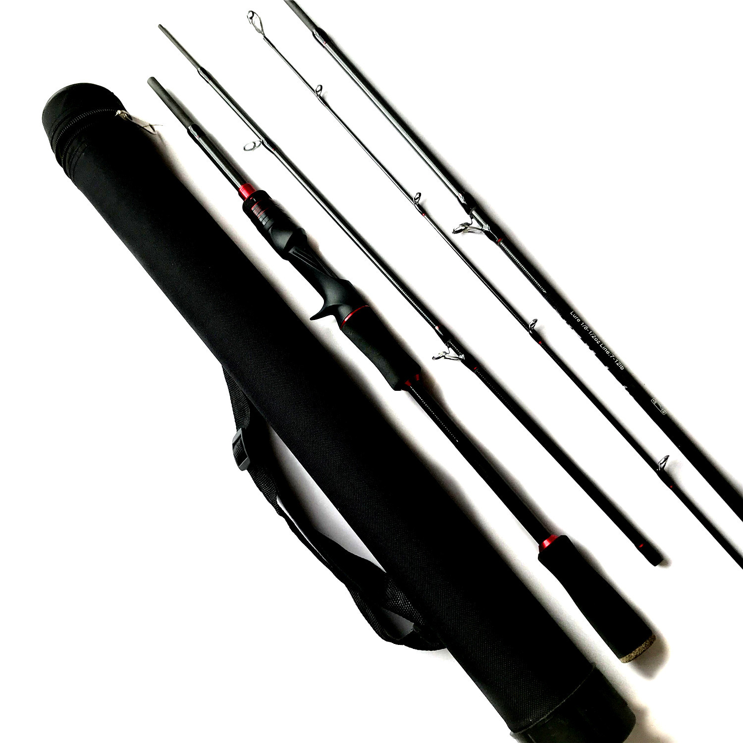 Buy High Carbon Surf Casting Spinning Fishing Rod 4 Section 1.8m/2.1m/2 ...