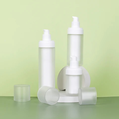 Buy High-end Empty Frosted Glass Bottle Airless Pump Cosmetics Airless ...