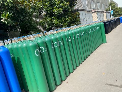 Buy High Pressure 40l Oxygen/co2/h2/ar Cylinder 15mpa/20mpa Oxygen Tank For Industrial Gas Or ...