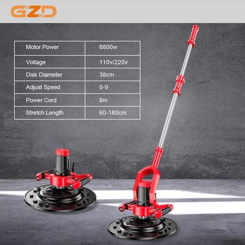 Buy High Quality 6800w Plaster Wall Two Lights Concrete Wall Screeding ...