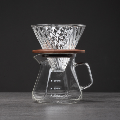 Buy High Quality Coffee Tool V60 Glass Percolator Coffee Glass Dripper ...