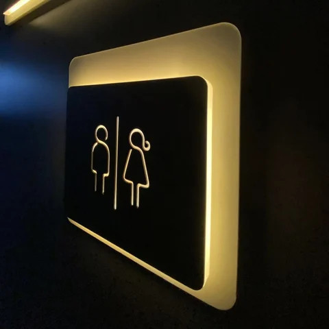 Buy Hotel Room Number Sign Hotel Restroom Metal Signacrylic Wall With ...