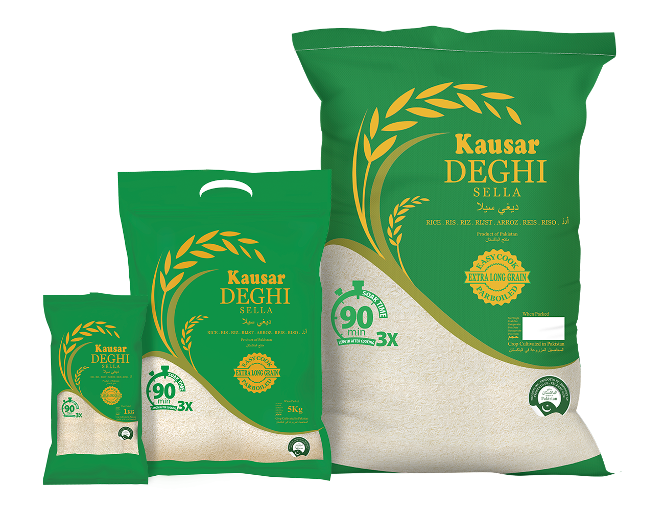 Buy Kausar Deghi Sella Rice 1kg Extra Long Grain Parboiled from KAUSAR ...