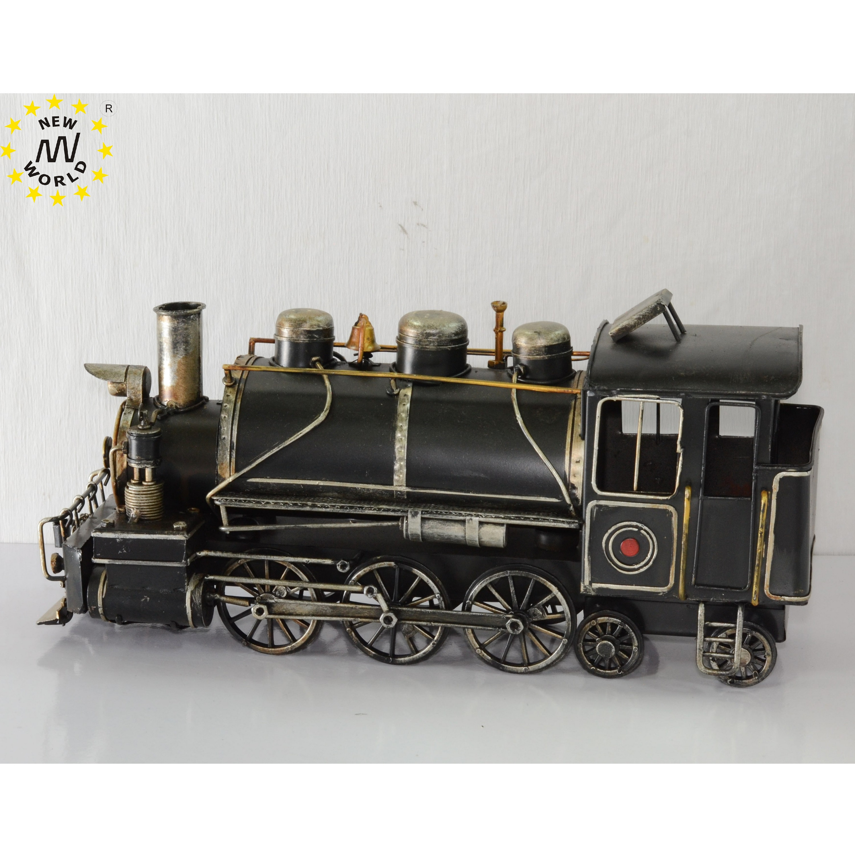Buy Metal Vintage Steam Locomotive Train Model For Home Decoration ...