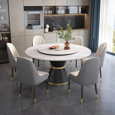 Buy Modern Round Tables Dining Room Table Home Furniture Marble And ...