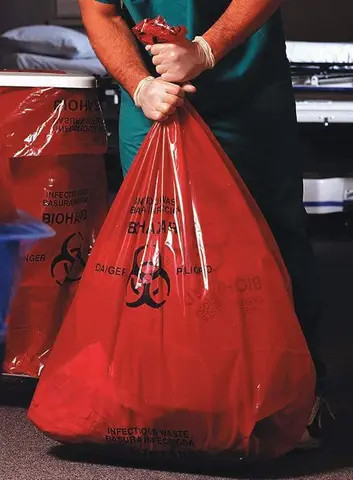 Buy Mowell Plastic Biohazard/bio-medical Waste Bag Garbage Bag Hospital ...