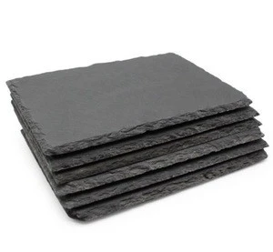 Buy Natural Stone Black Slate Dishes Serve Plates from Hebei Shun Lei ...
