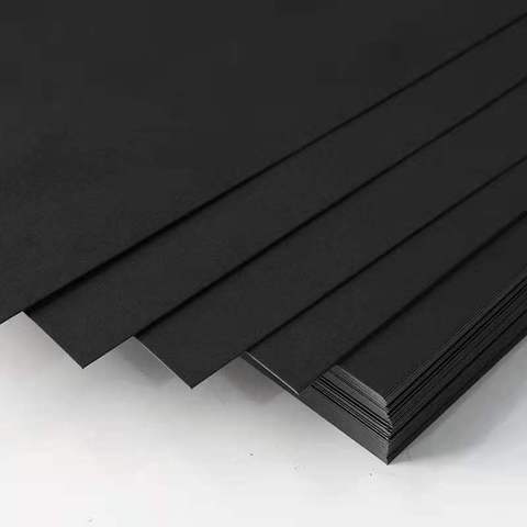 Buy 50pack Grade Aa Black Cardboard A4 Paper 300gsm Thickness Black ...