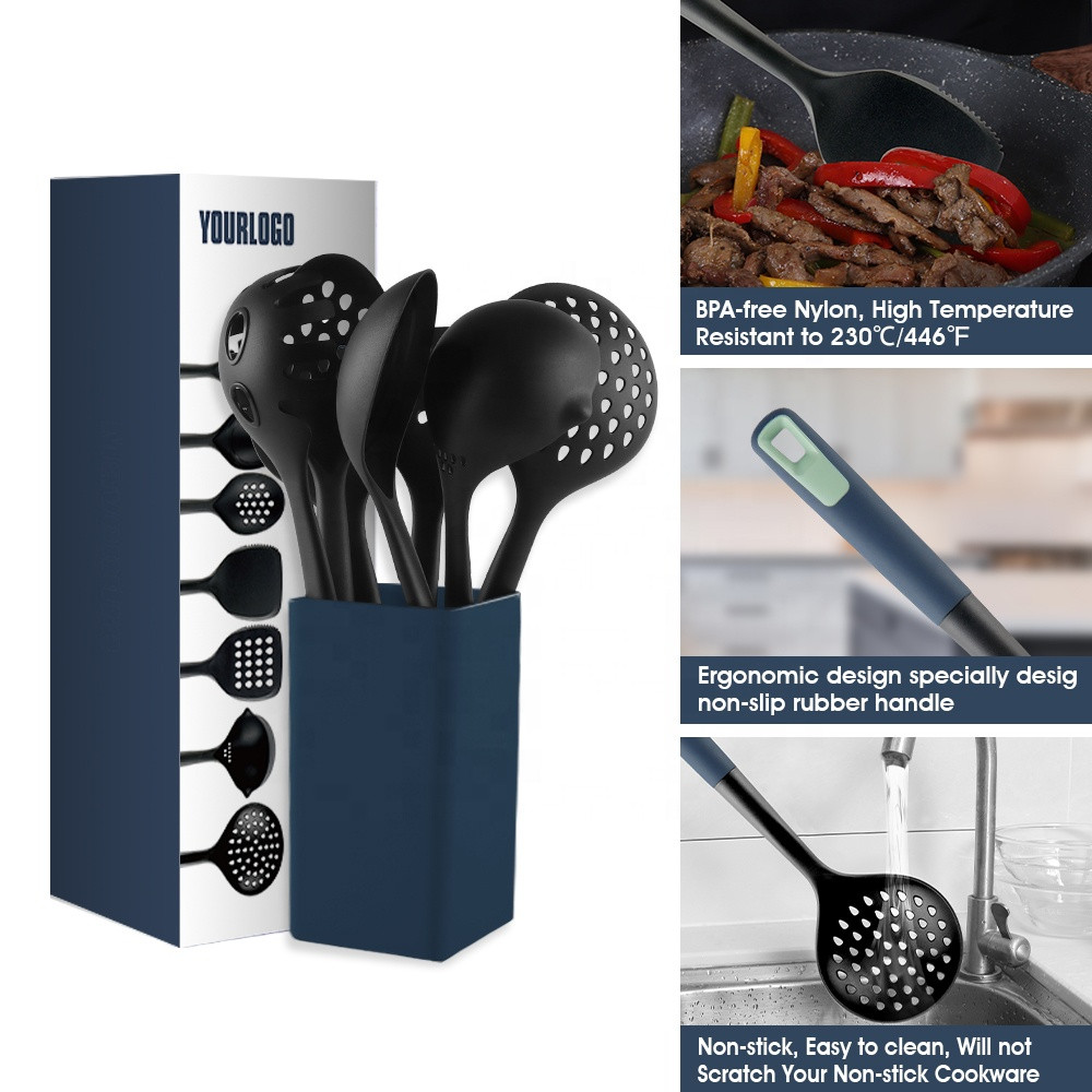 Buy Premium 7 Piece Customized Kitchen Tools Nylon Kitchen Cooking ...